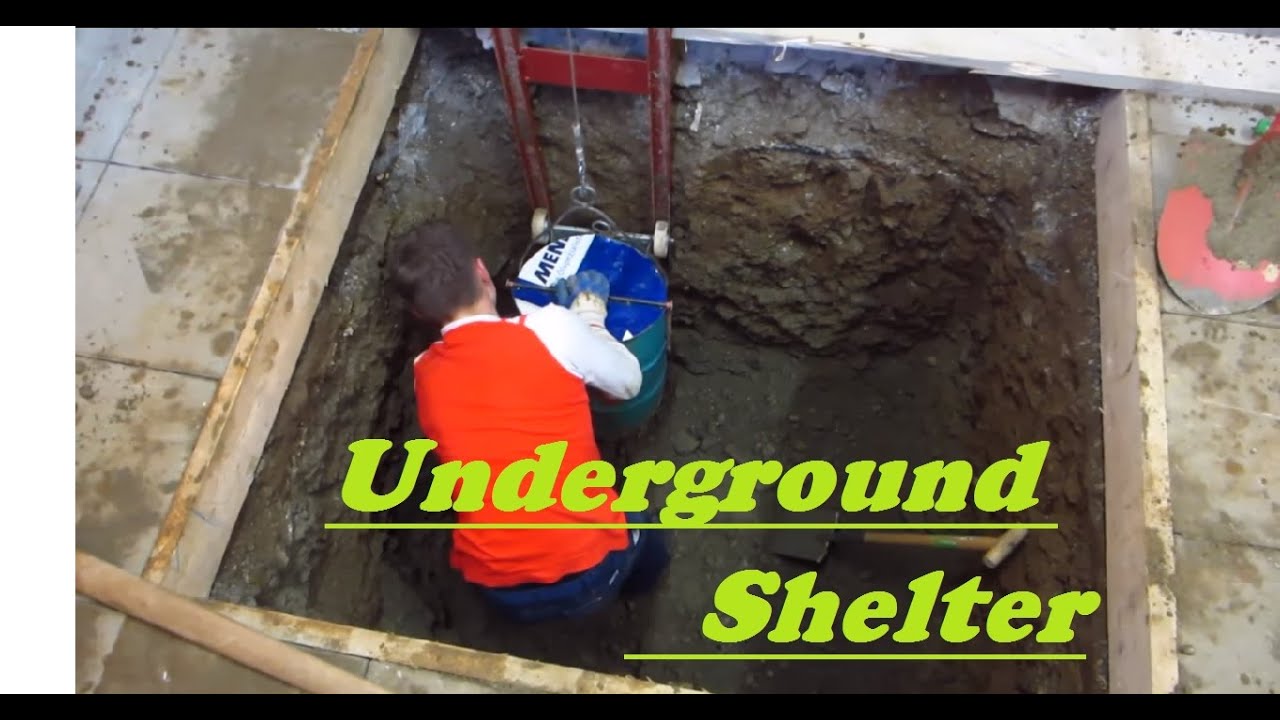 UNDERGROUND shelter, How to build an underground Bunker!!! #1 - YouTube