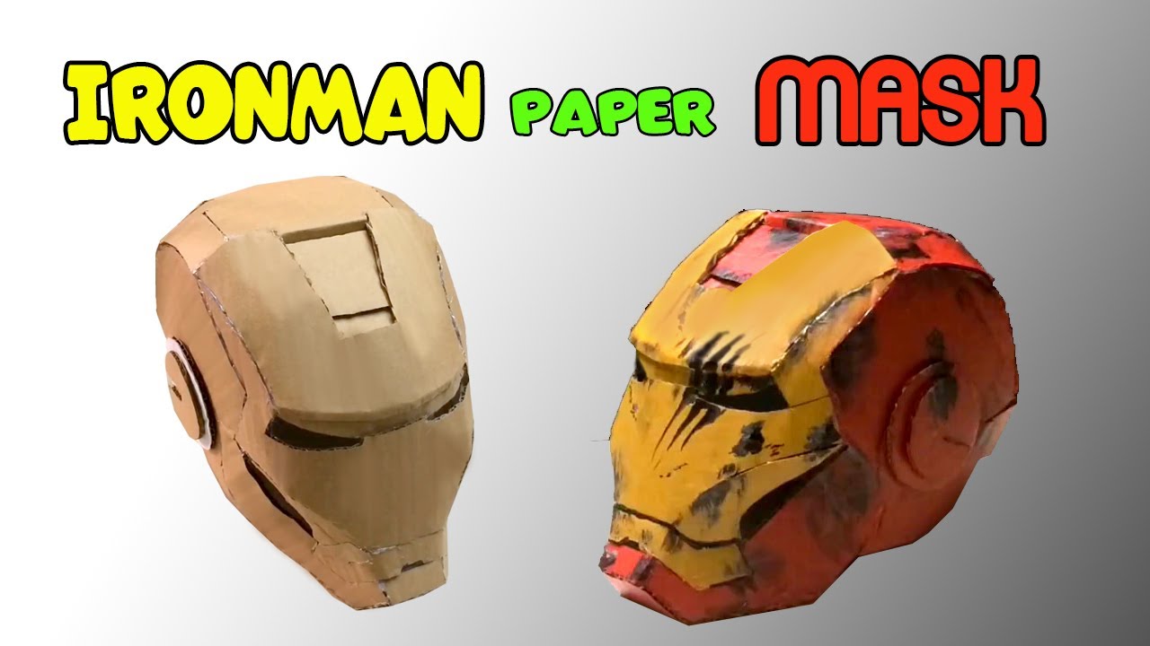 IronMan paper Mask - Cách làm IRONMAN bìa Các Tông || BoCo Idea - YouTube