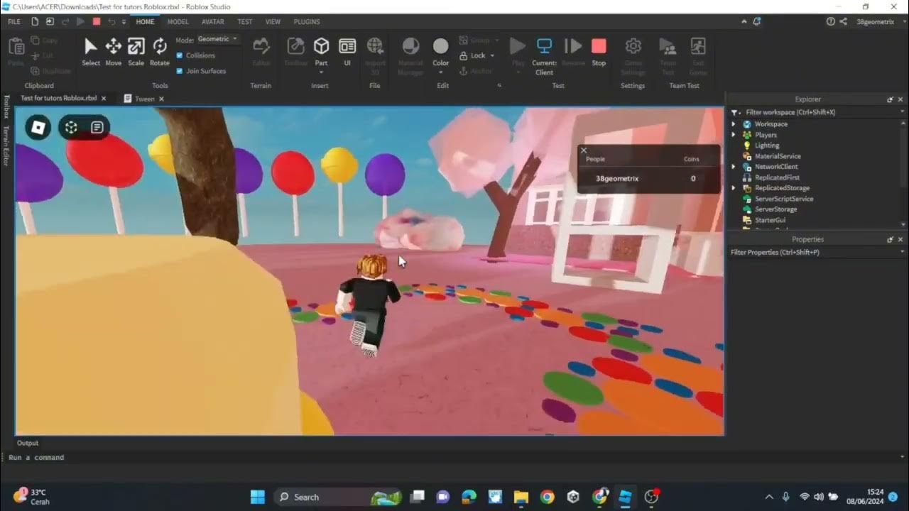 Roblox Game Design Test in Kodland 2024 - YouTube