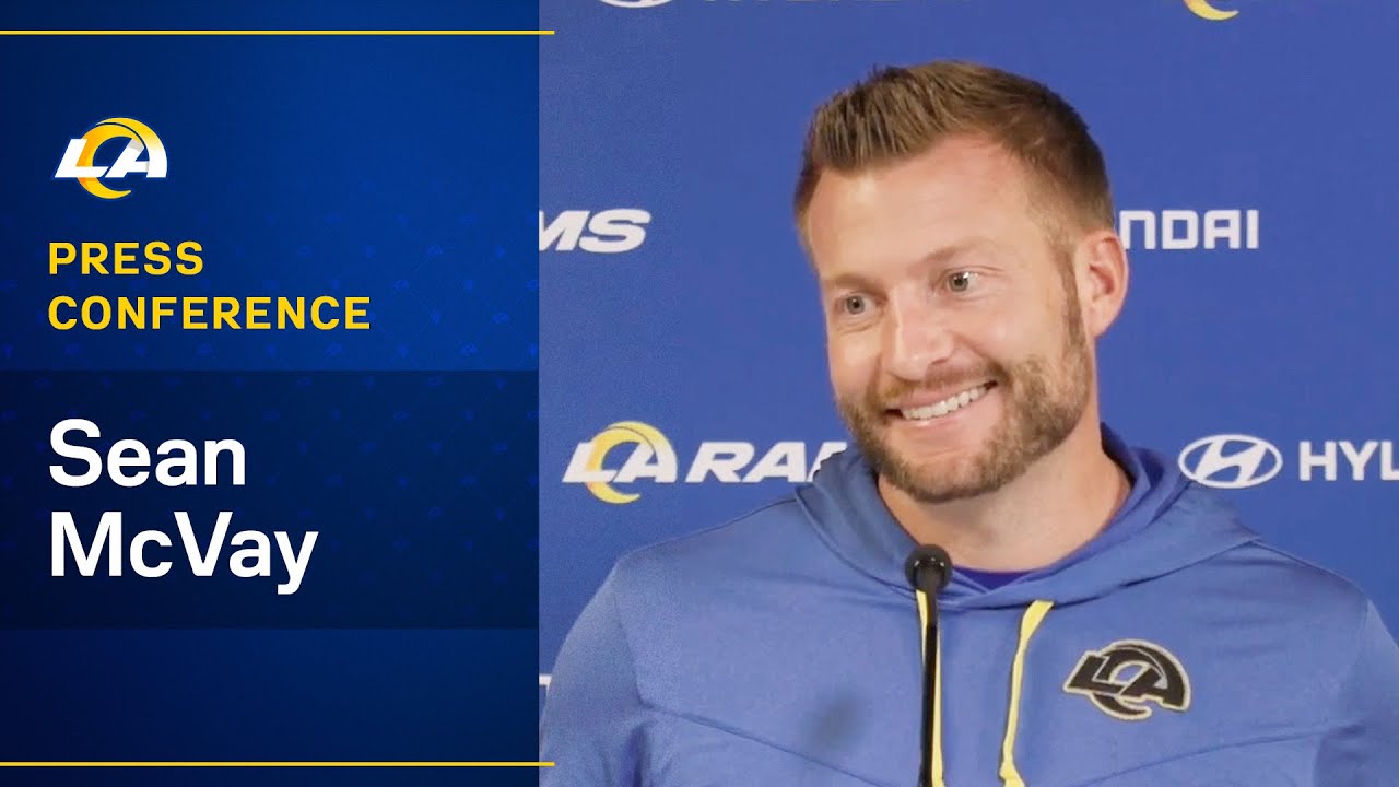 Sean McVay Gives Final Injury Updates & Looks Ahead To Sunday's Game ...