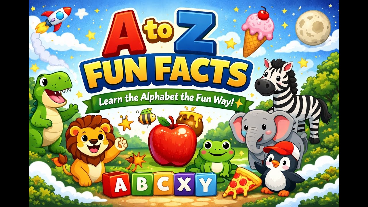 A to Z Fun Facts | Learn the Alphabet the Fun Way 🔤 #animals # ...