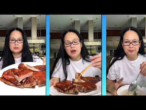Menu makan siang bunda donna harun bebek panggang🤤🤤