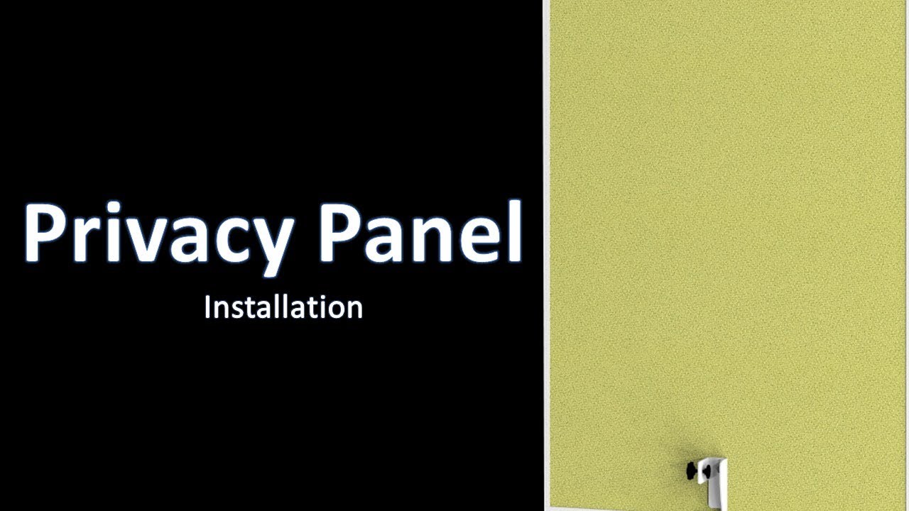 Panel Divider Privacy Panel Installation - YouTube