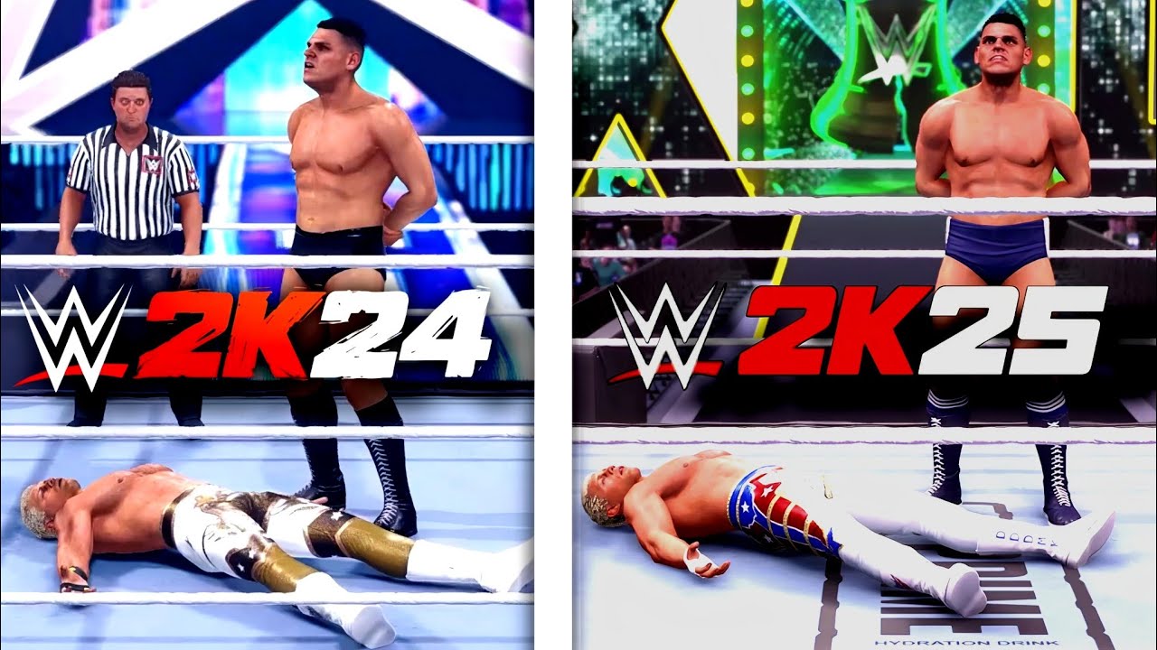 WWE 2K24 vs WWE 2K25 - Finisher Comparison (Which is Better?) - YouTube