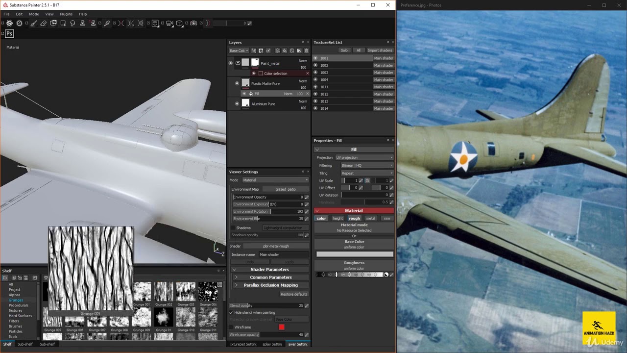 Texturing Hard Surface Aircraft for Film Production - YouTube