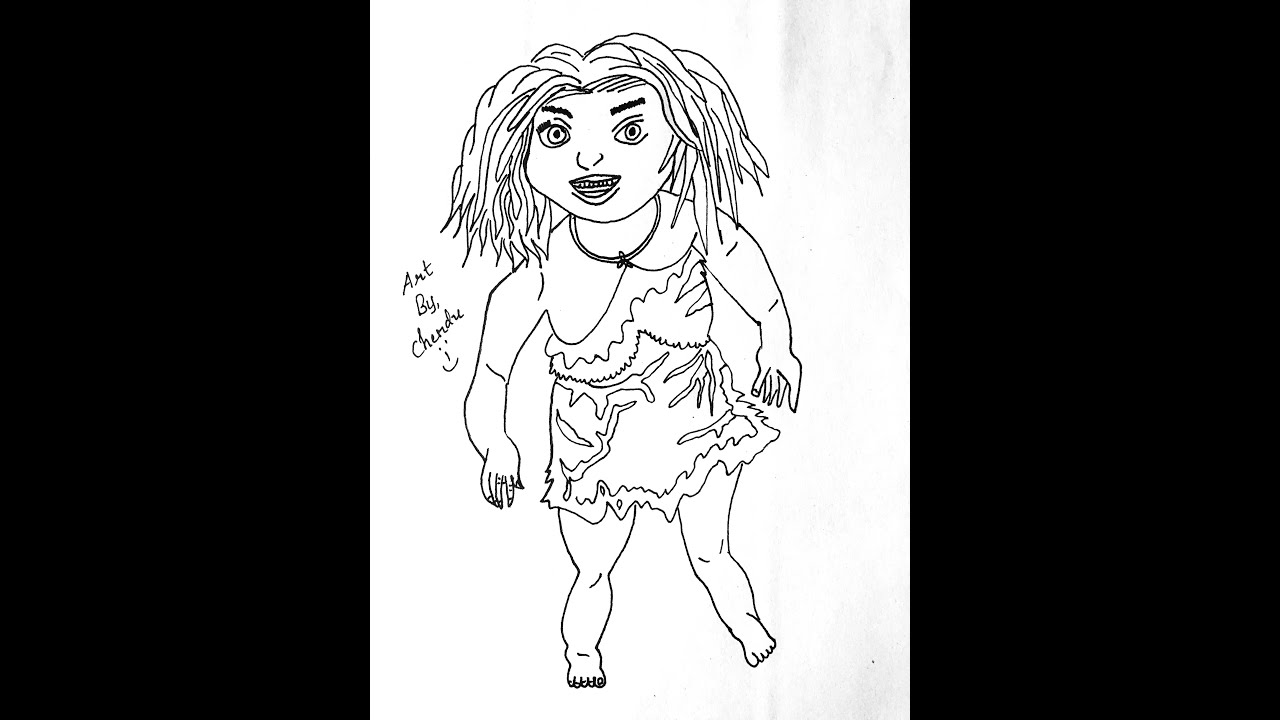 Draw with me Eep from Croods - YouTube