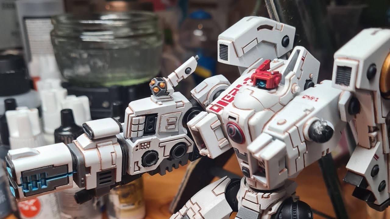 how to paint tau gray armour - YouTube