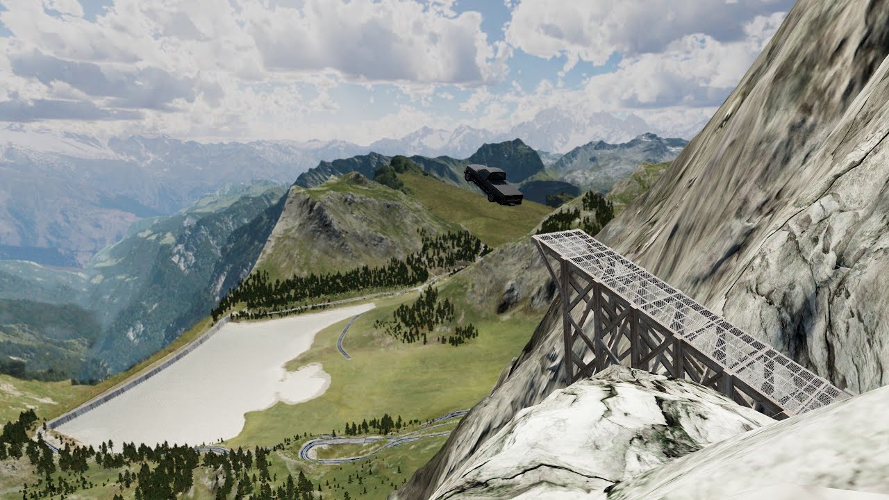 OBS Street Truck explores the map Altitude in Beamng Drive - YouTube