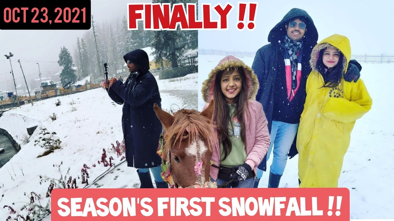 Kashmir First Snowfall of the Season|Gulmarg|Sonmarg|Kashmir Travel ...
