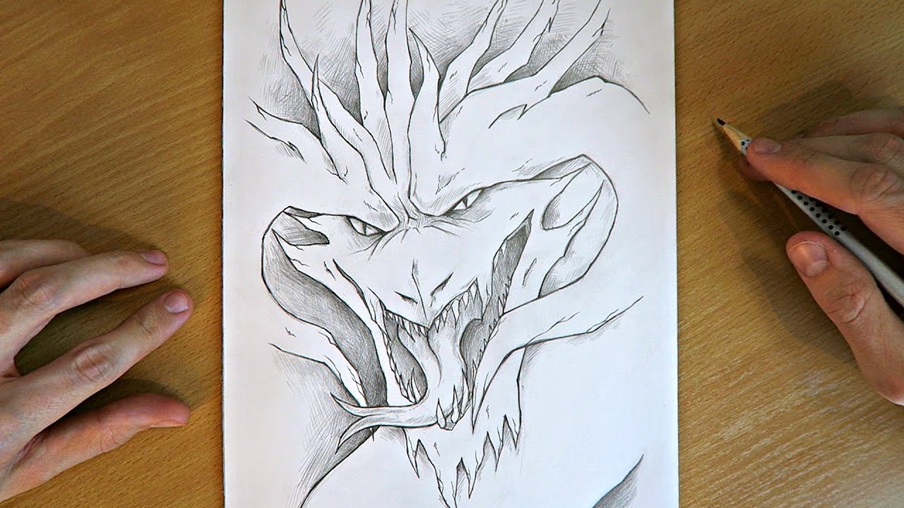 How to Draw an Epic Dragon | Step by Step Fantasy Art Drawing Tutorial ...