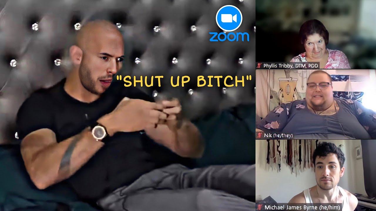 Andrew Tate RAIDS Angry Feminist Classes on Zoom! - YouTube