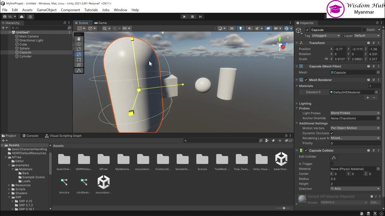 Basic Handling of gameObjects in Unity #3 - YouTube