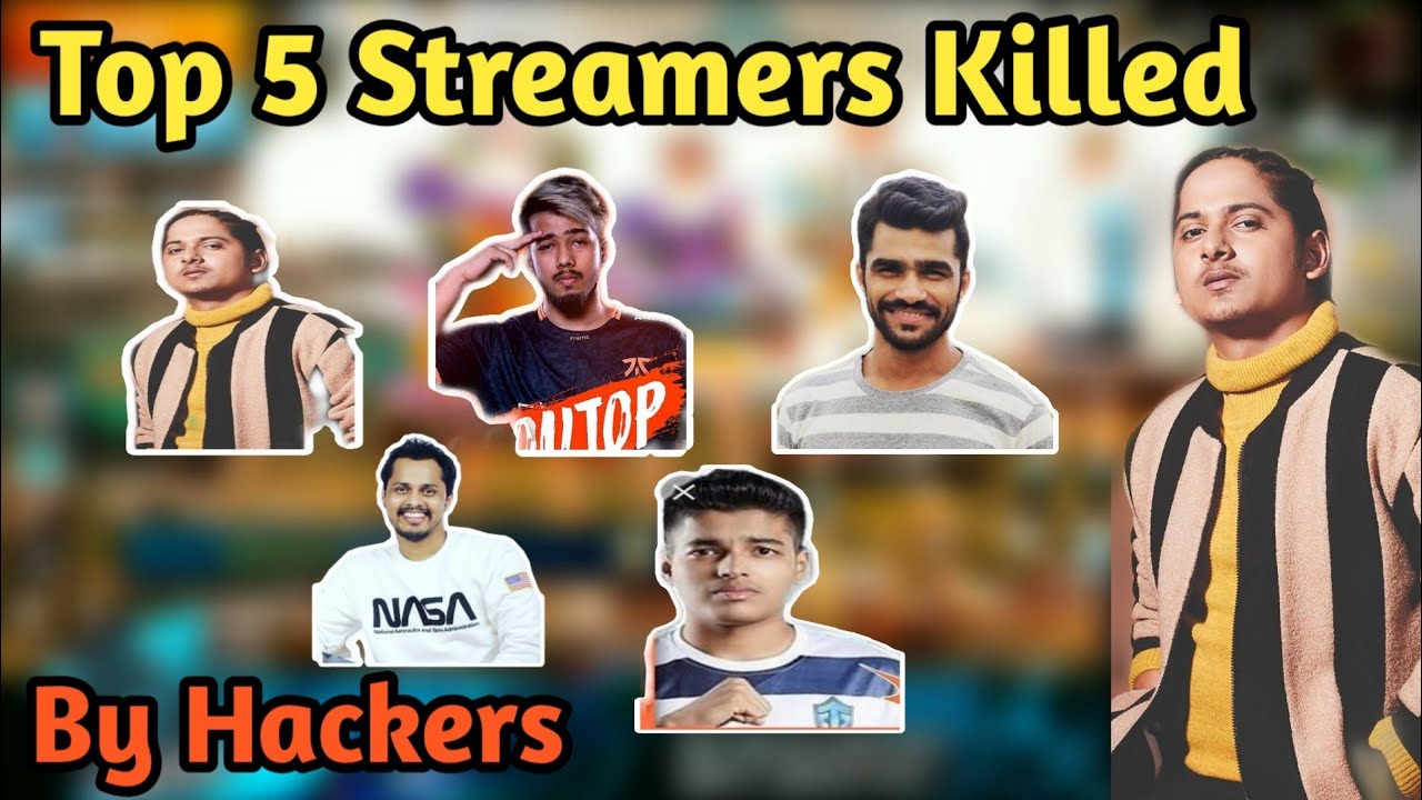 Top 5 PUBG Streamers Killed By Hackers || Streamers Killed By hacker ...