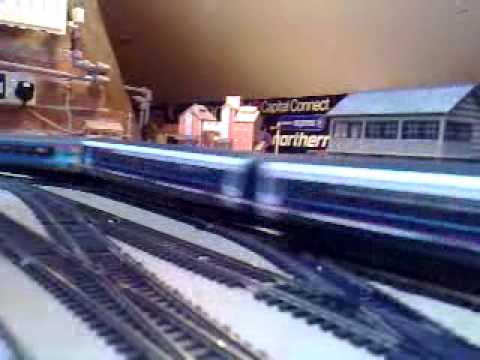 Six-car 156 One, ScotRail, First ScotRail on my 00-gauge model railway ...