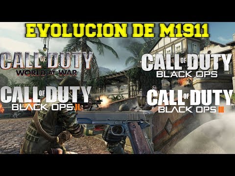 Comparación M1911 Black ops 1 vs Black ops 2 vs Black ops 3 Bo3 vs Bo1 ...