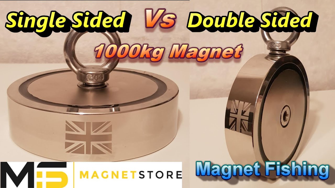 Single Sided Or Double Sided, Testing My 1000KG Magnet, Magnet Fishing ...