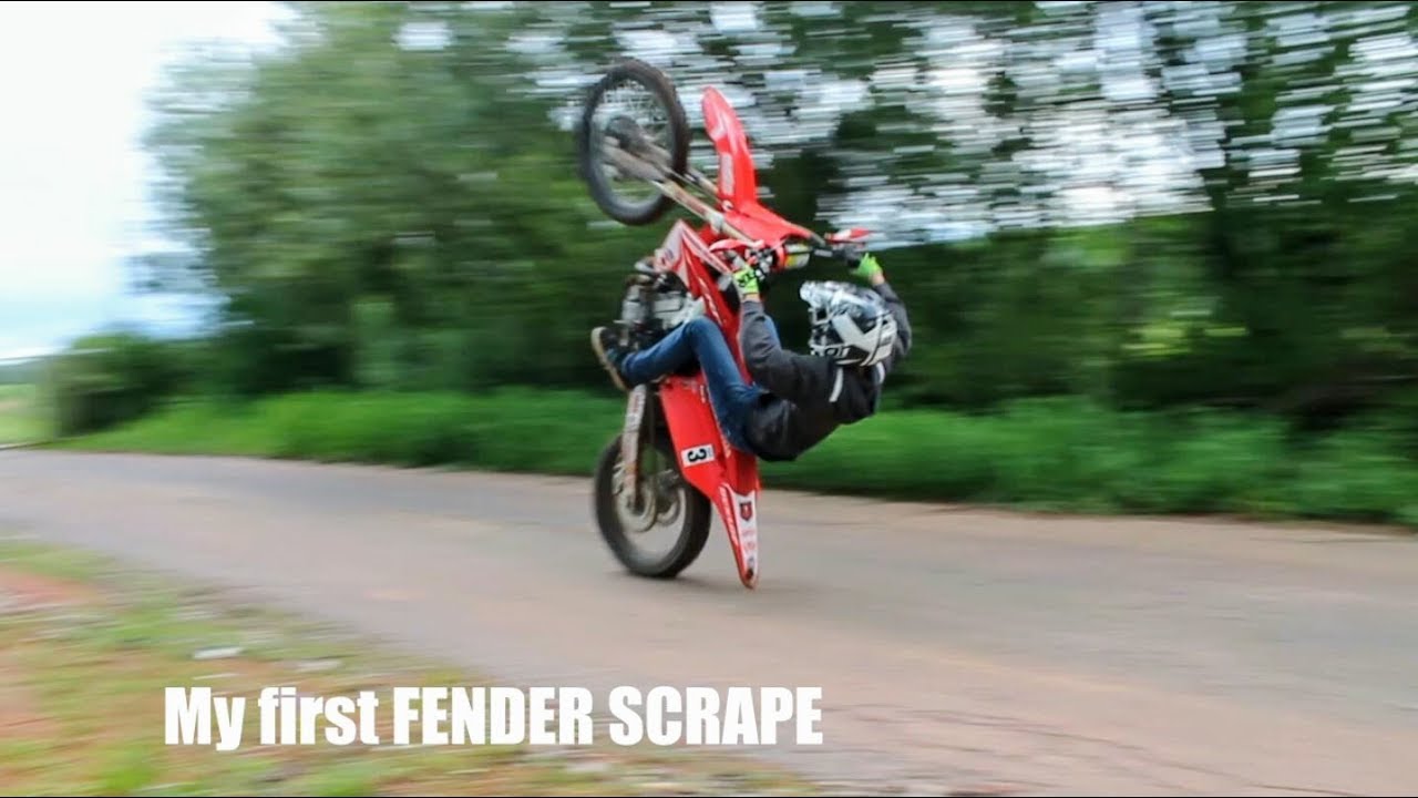Honda Crf 450 FENDER SCRAPES [12o´clock] - YouTube