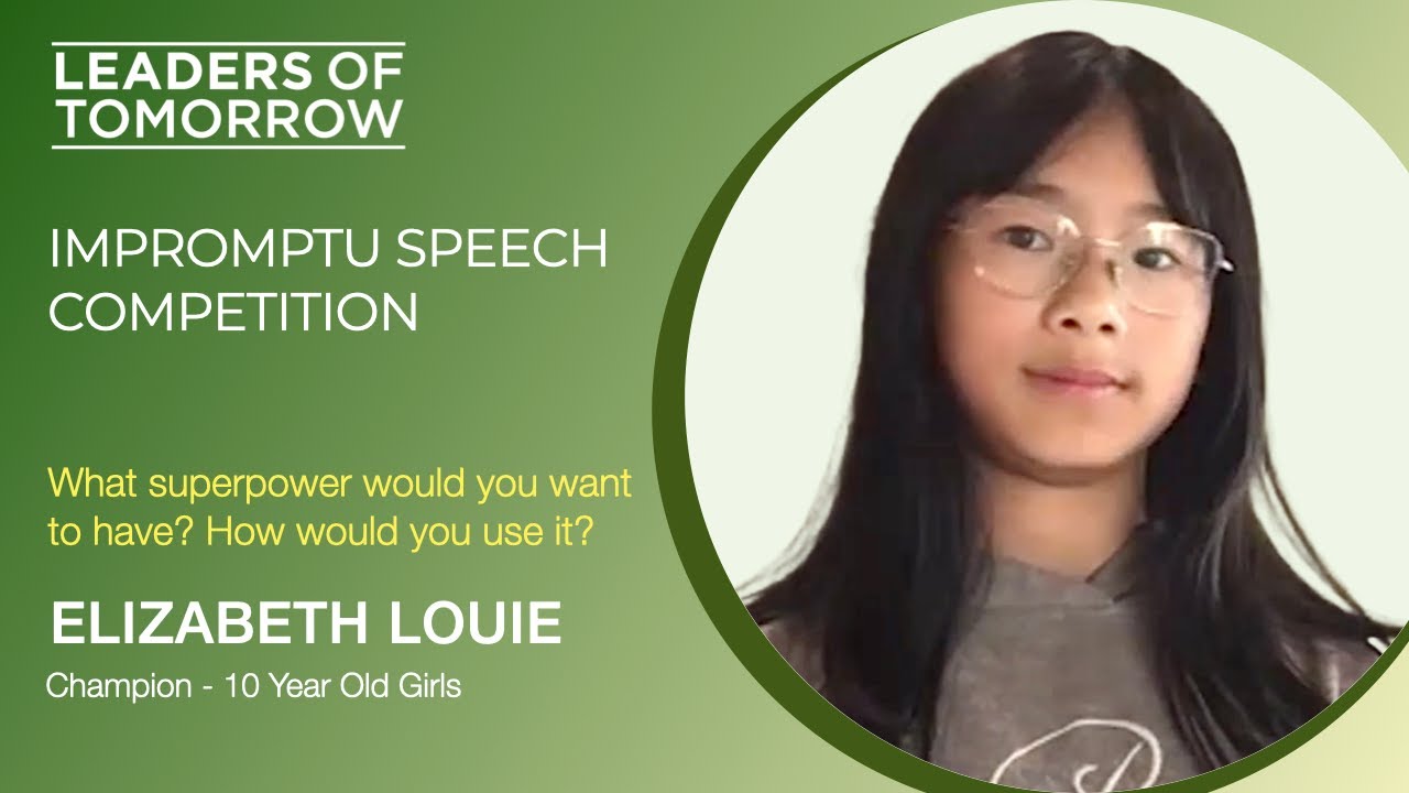 Elizabeth Louis | What superpower would you want to have? - YouTube