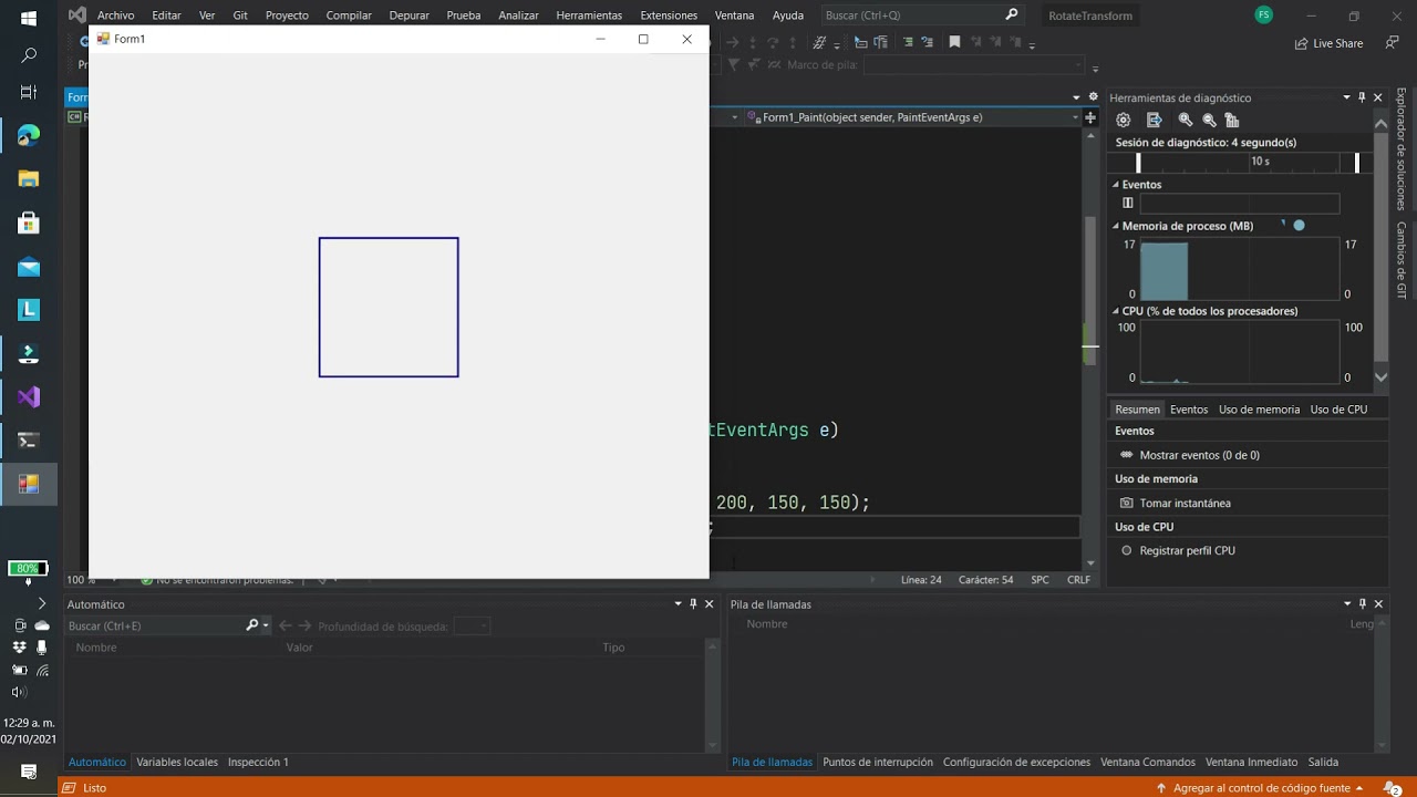 Graficación - RotateTransform - YouTube