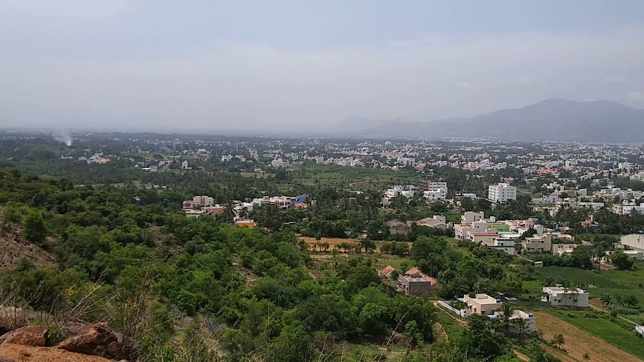 Areial View of Salem City from Perumal Kovil Hills | Salem City View ...