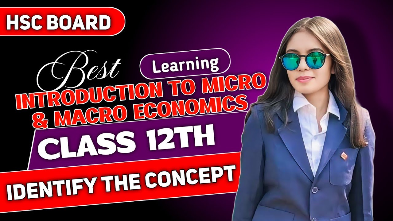 Identify the Concept | Introduction to Micro and Marco Economics | 12th ...