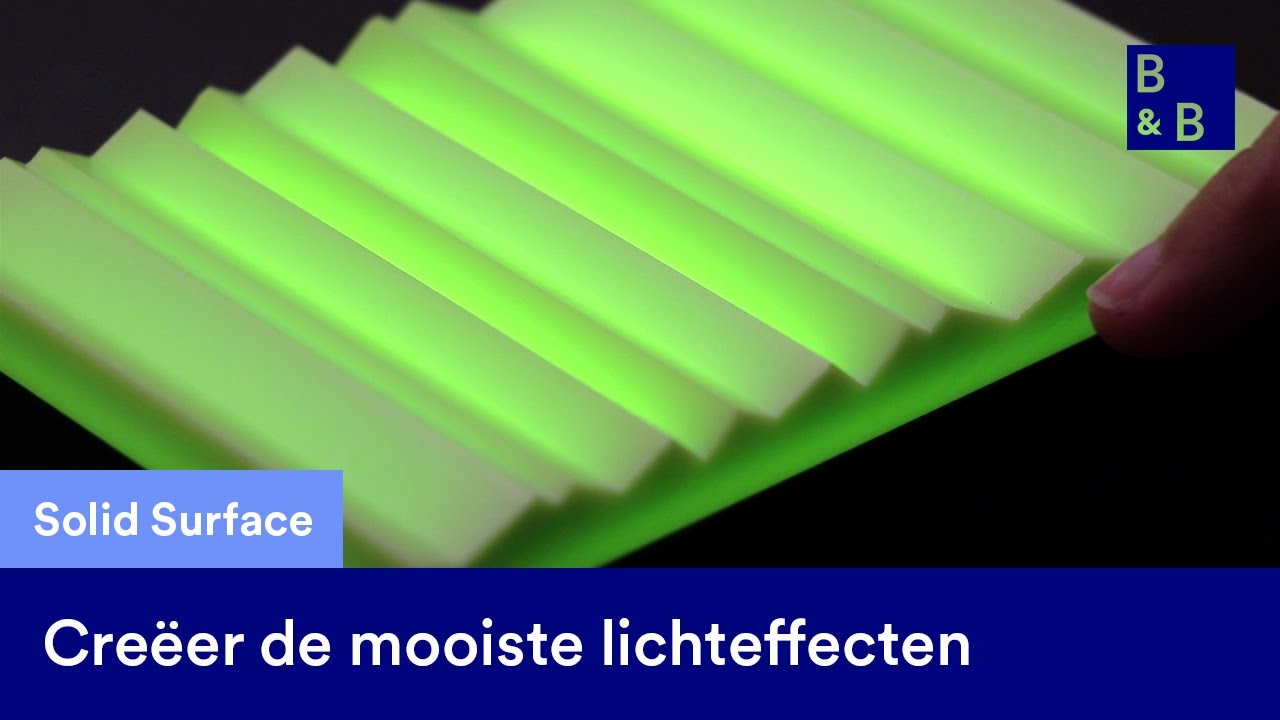 Solid Surface | Wat zijn de mogelijkheden met translucentie? - YouTube
