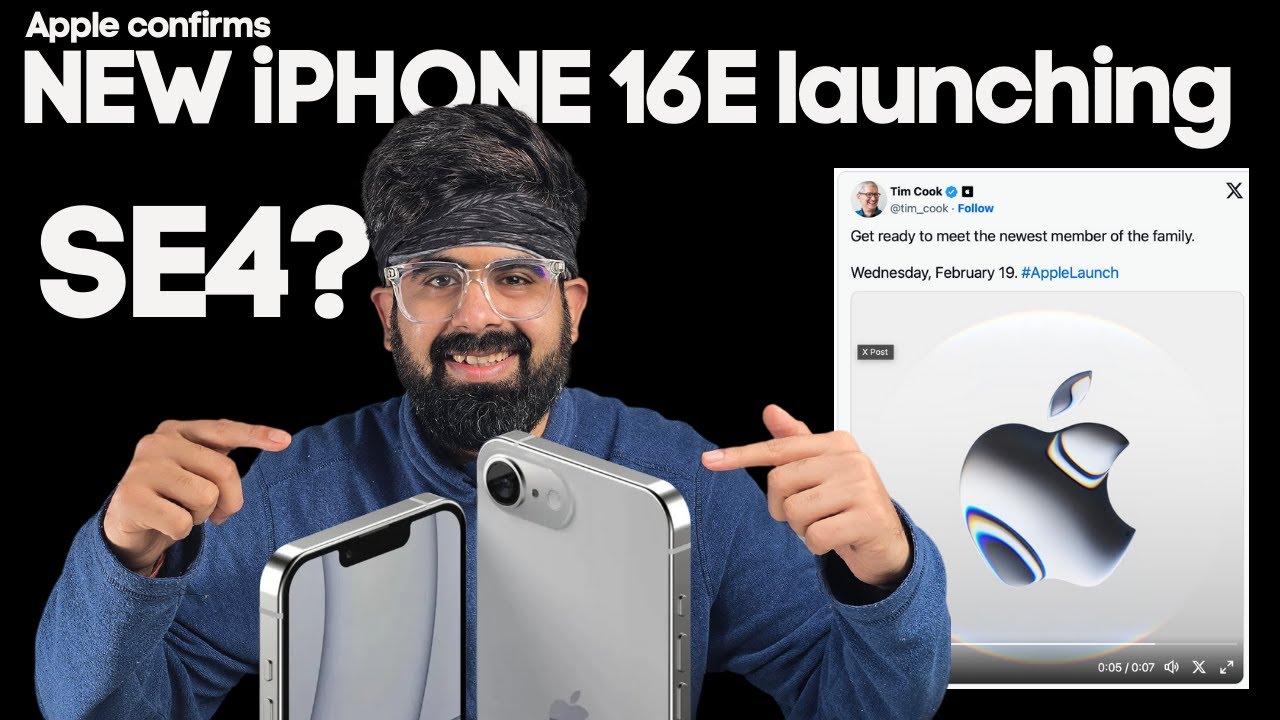Tim Cooks confirms New iPhone launching 19th Feb | iPhone 16E | iPhone ...