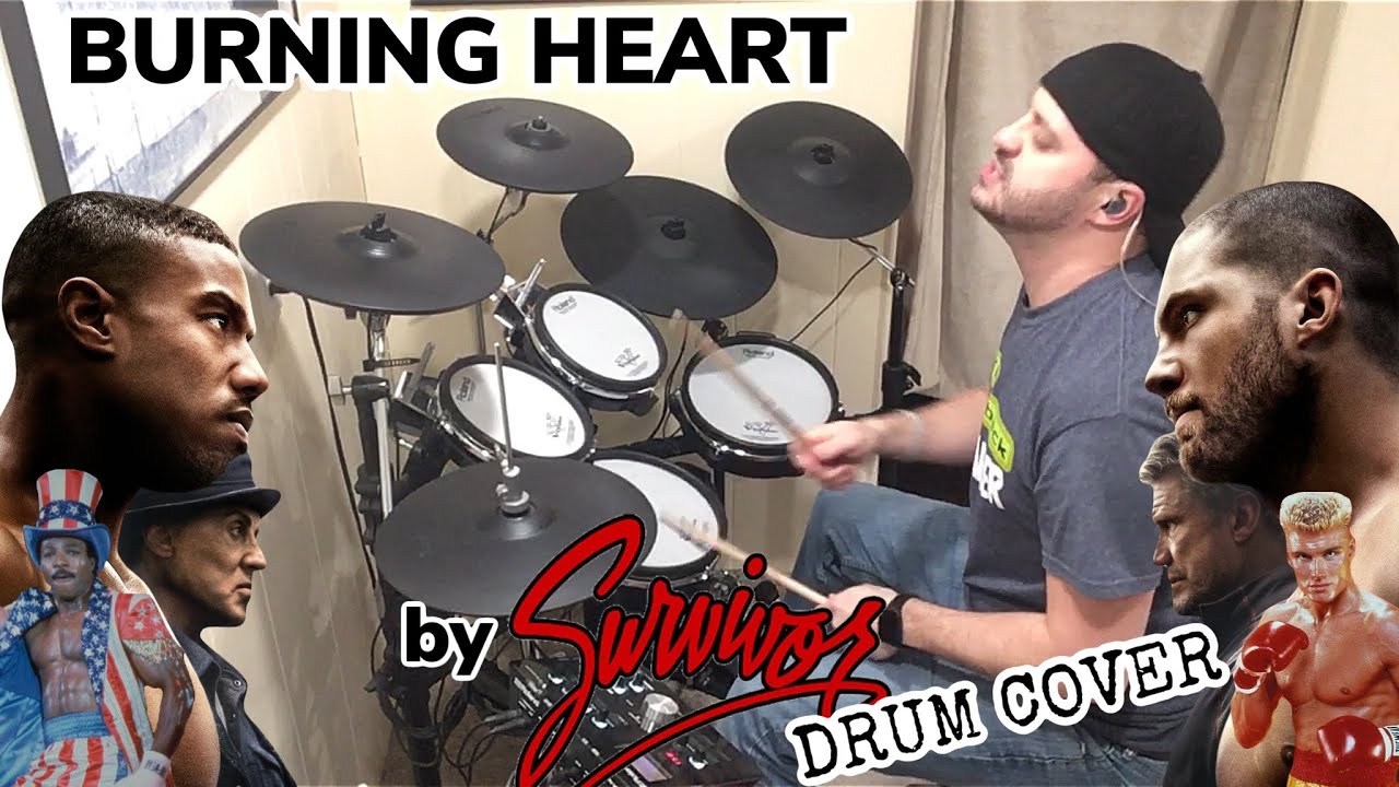 Burning Heart by Survivor Drum Cover - Throwback Drummer - YouTube