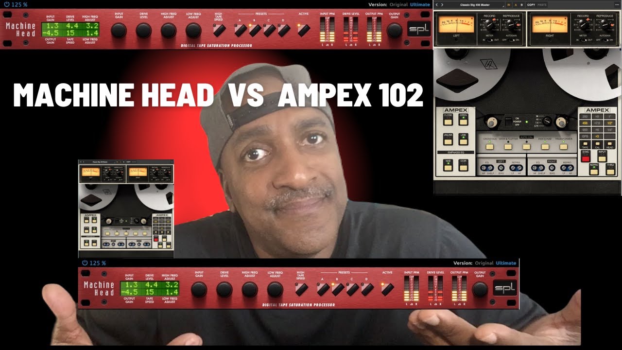 SPL Machine Head Vs UAD Ampex ATR 102 - YouTube