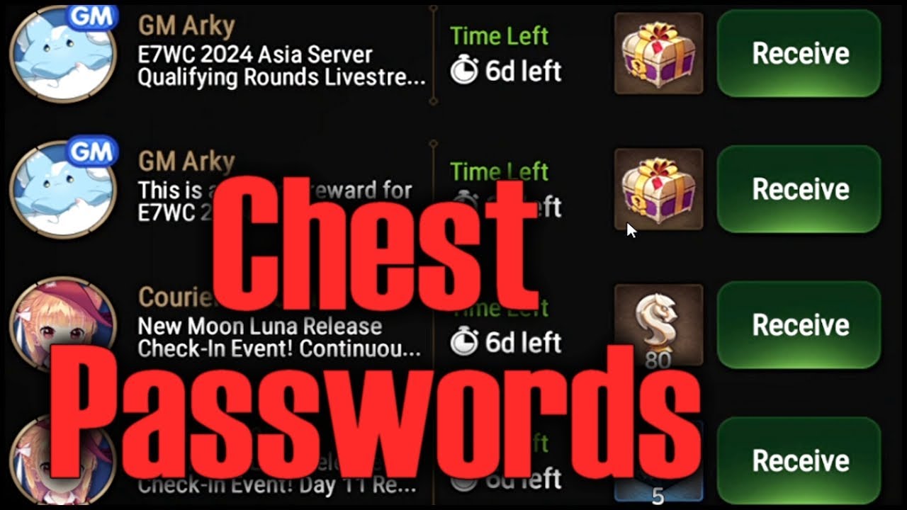 New Chests Passwords! - YouTube