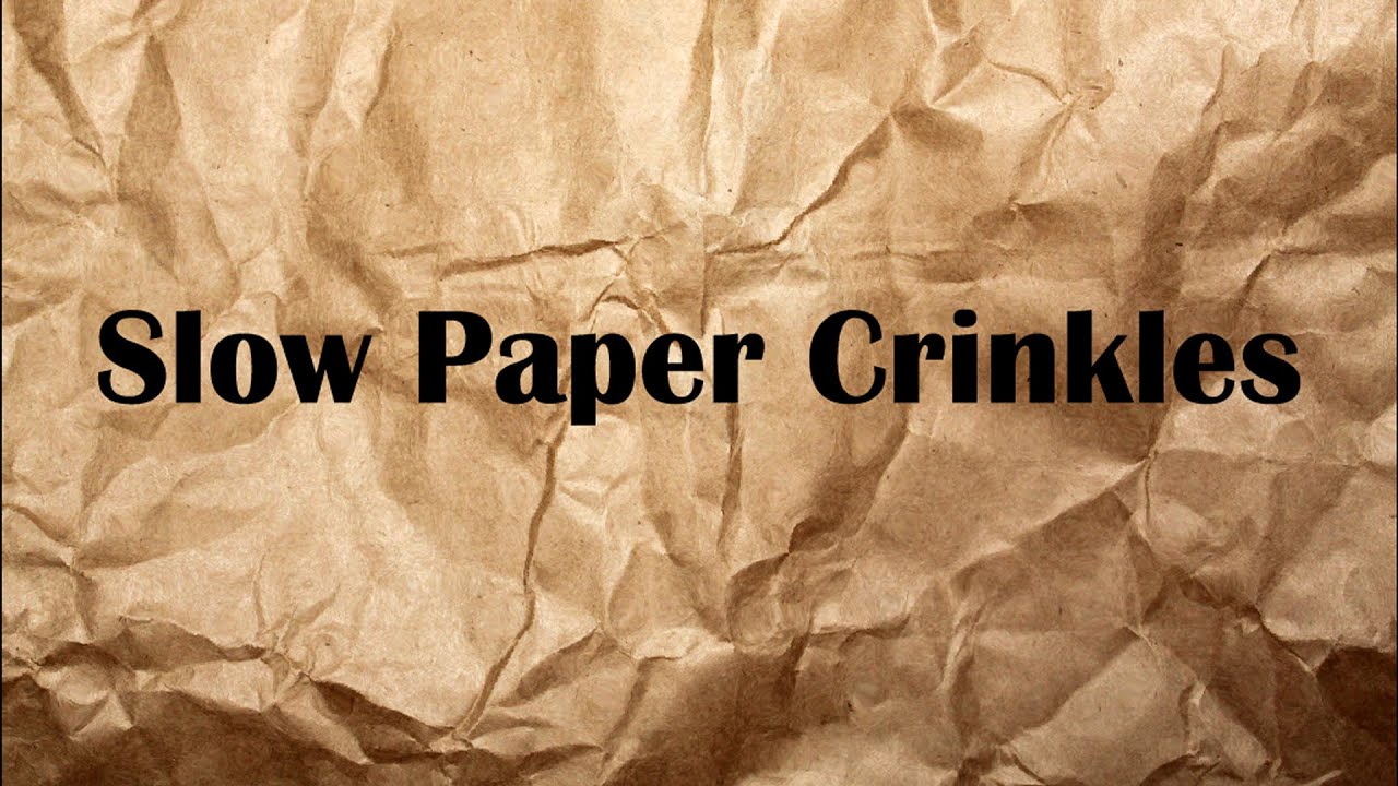 ASMR - Slow Paper Crinkles - YouTube