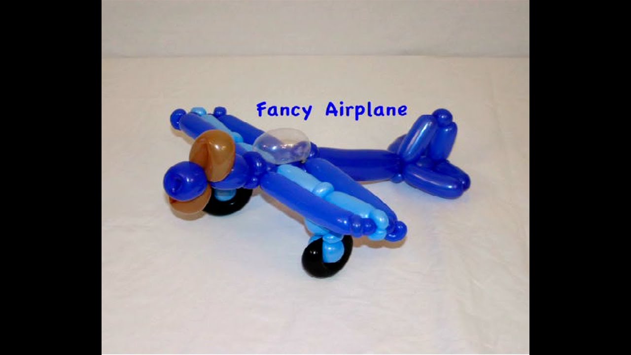 Learn how to make a balloon animal fancy airplane using balloon ...