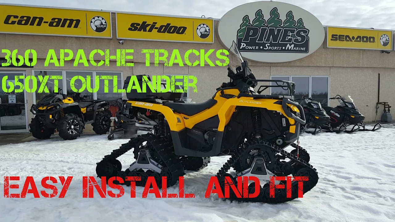 Apache 360 Can-Am Track Kit 650xt Easy Install and Fit. - YouTube