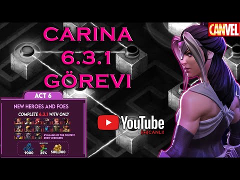 🔴6.3.1 YENİ KAHRAMANLAR CARINA GÖREVİ | SAKIN WOLVERINE KULLANMAYIN, SİNCAP KIZ ALIN BENDE YOK- MCOC