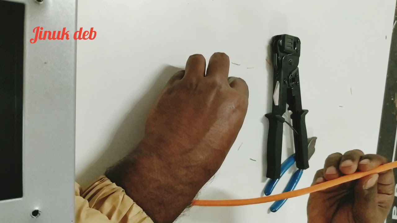 How can crimping RJ45 connector - YouTube