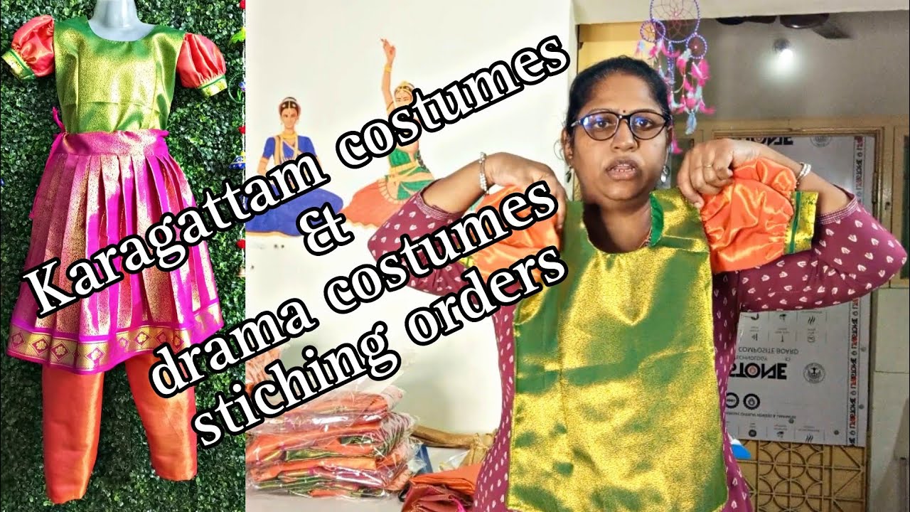 Folk Dance ( karagam costumes) & Drama Costumes orders 8610009141 - YouTube