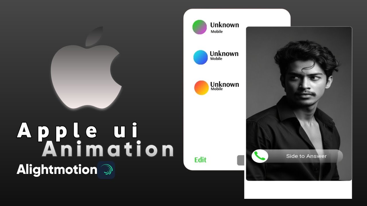 Apple UI System Animation Tutorial in Alightmotion (Null&Shape) 📲 - YouTube