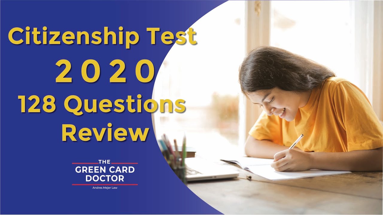 2021 - 128 Civics Questions (2020 version) for the US Citizenship Test ...
