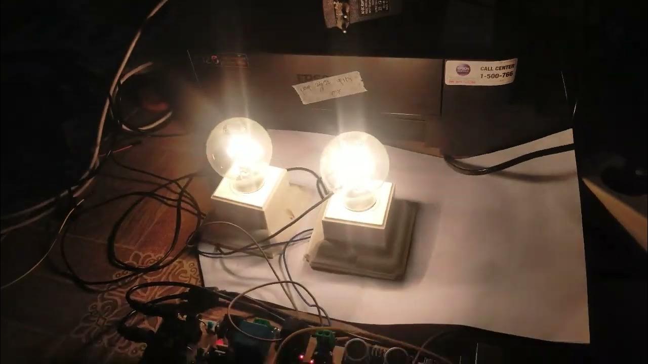 Arduino Sensor Arus ACS712 dengan beban 200W (2 Lampu) - YouTube