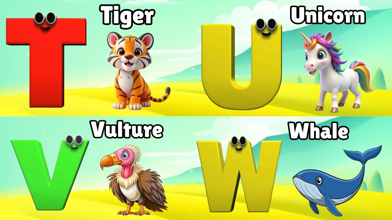 Alphabet Animals Song | Learn the ABC Alphabet Animals Song for Kids ...