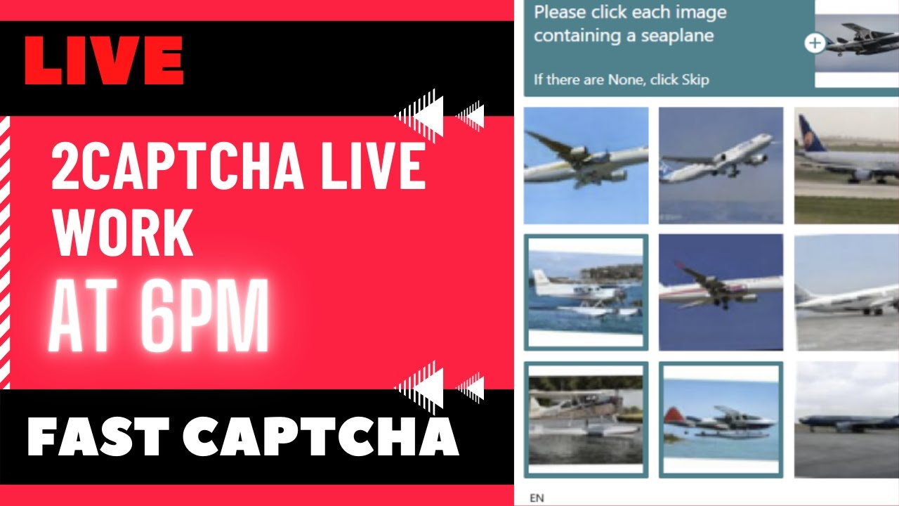 Live 2Captcha at 6pm Fast Captcha | how to earn money from 2captcha at this time - YouTube