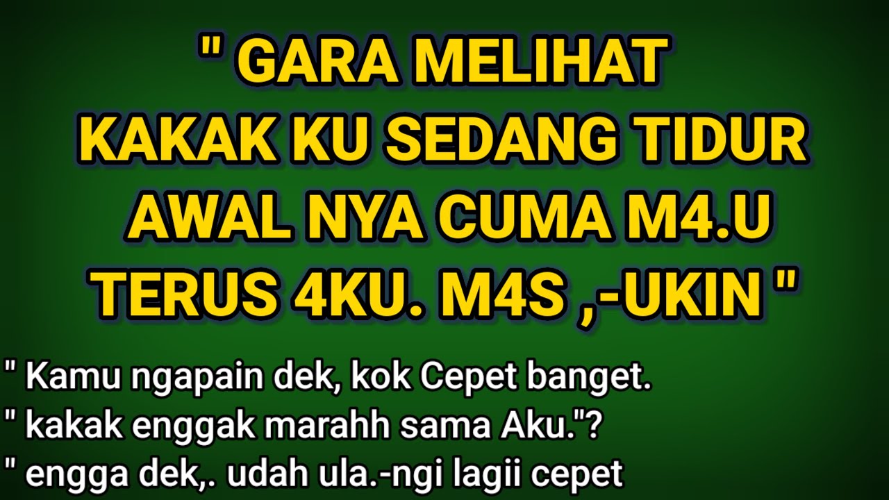 Diajarin Sama Kakak Ku Cerpen Romantis Youtube 8080