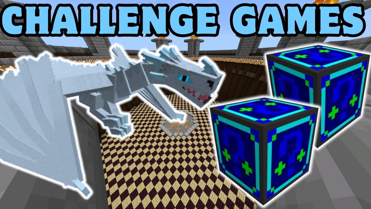 Minecraft: GIANT ICE DRAGON LUCKY BLOCK CHALLENGE GAMES - YouTube