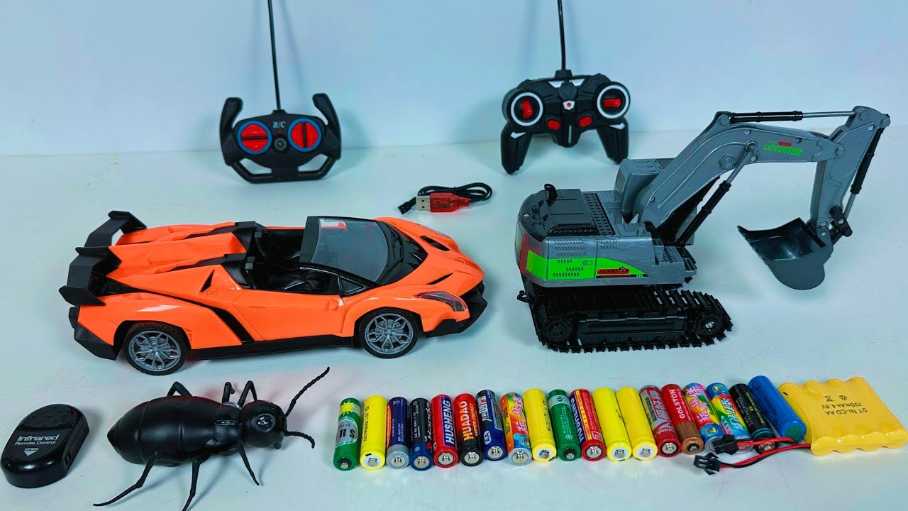 Remote control Super power Excavator vs Simulation Champion Cars vs ...