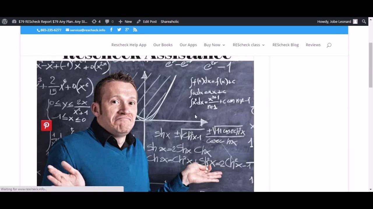 Rescheck Assistance - YouTube