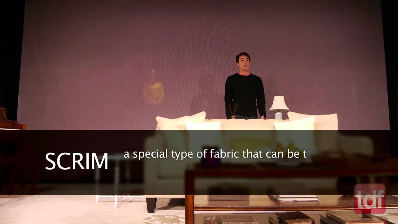Scrim -- TDF's Theatre Dictionary - YouTube