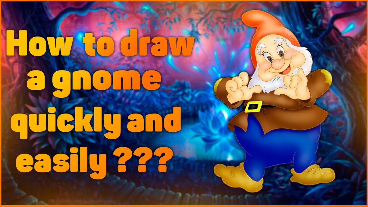 How to draw a gnome | Easy to draw | Step by step | Drawing tutoria ...