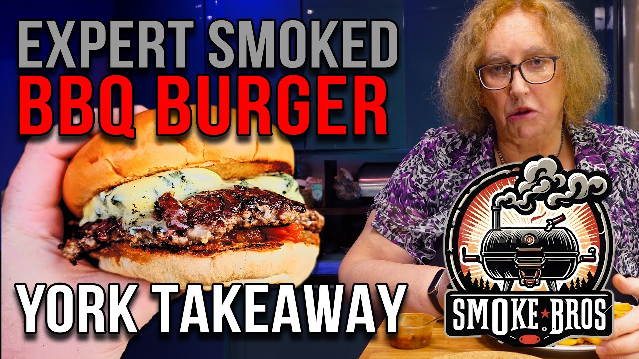 Expertly Smoked BBQ Burger Takeaway from Smoke Bros York - YouTube
