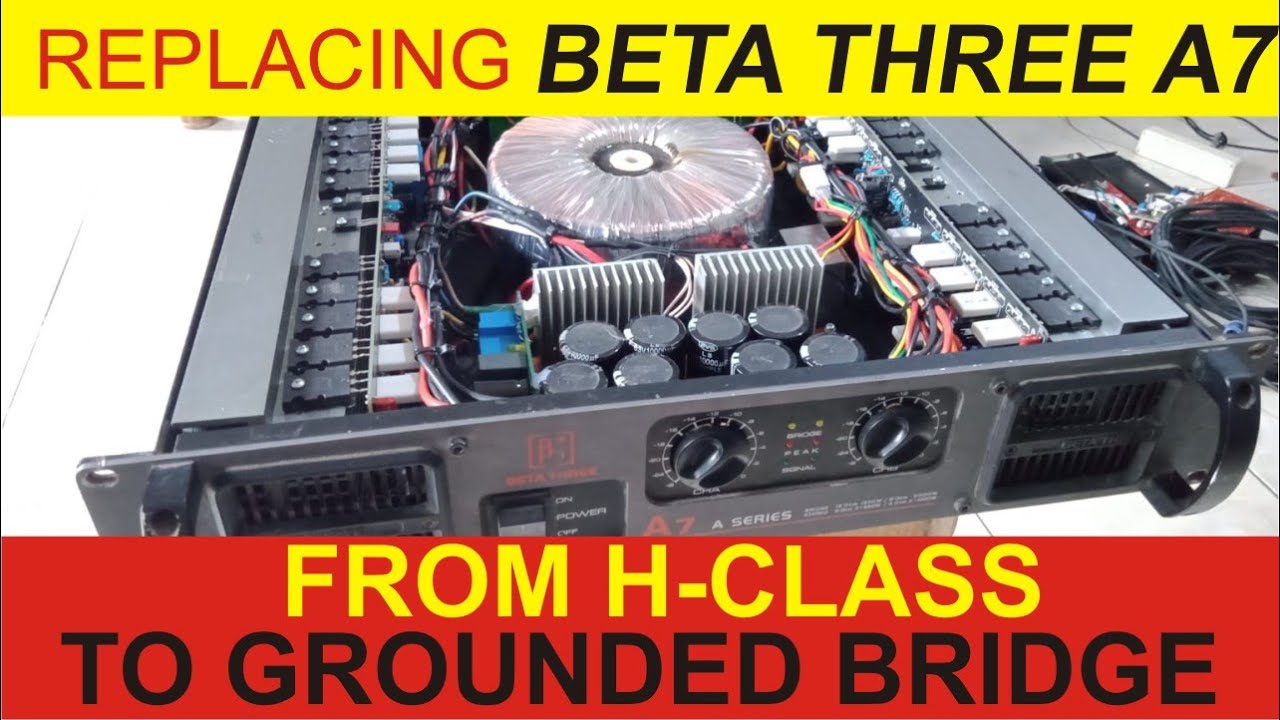 REPAIRING and REPLACING Beta Three Power Amplifier - YouTube