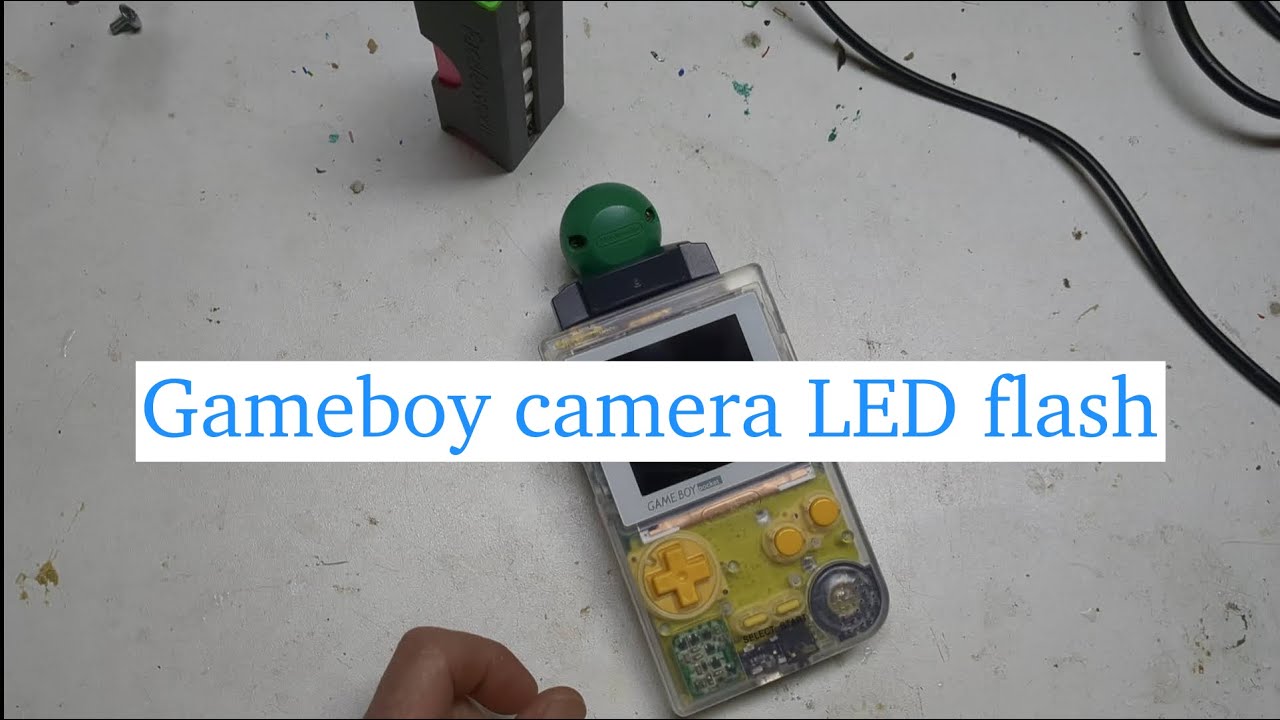 Gameboy camera LED flash - YouTube